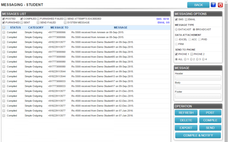 Integrated Messaging System – Save time while sending messages - Addmen ...